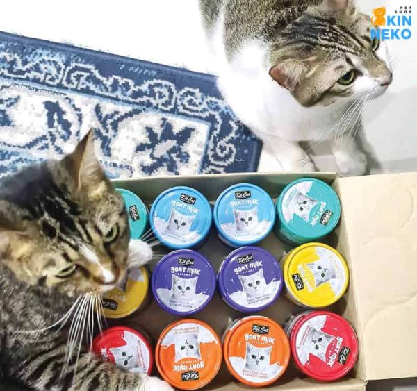 Pate sữa dê Kit Cat Gà Xé - Lon 70g | Kin Neko Petshop
